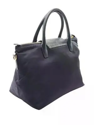 Prada 2010-2026 Saffiano Trimmed Tessuto Satchel