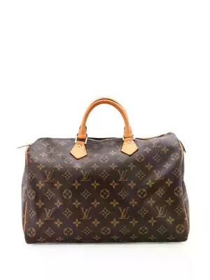 LOUIS VUITTON Speedy Satchel Monogram Canvas 35 - Brown