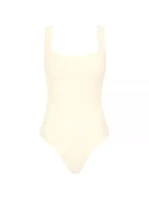 Bondi Born Mackinley Square-neck Swimsuit - Neutrals