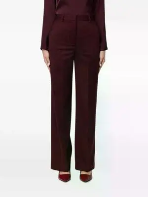 HANITA Pinstripe Wide-leg Trousers - Red