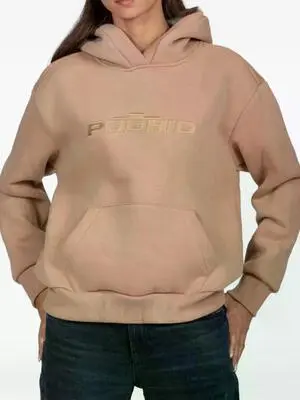 PODHIO Logo-embroidered Hoodie - Neutrals
