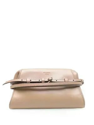Moschino Buckle Detail Clutch Bag - Neutrals