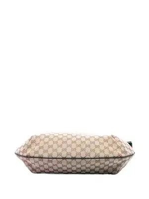 Gucci 2016-2026 Gg Canvas Web Half Moon Crossbody Bag