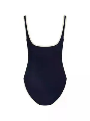 Bondi Born Mckenna Contrast-trim Swimsuit - Blue