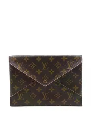 LOUIS VUITTON 2018 Monogram Pochette Kirigami Gm Clutch Bag - Brown