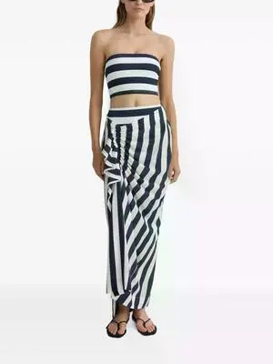 Bondi Born Stella Striped Bandeau Bikini Top
