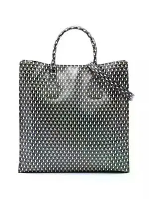 Prada 2013-2026 Saffiano Stampato Shopping Tote Satchel - Black