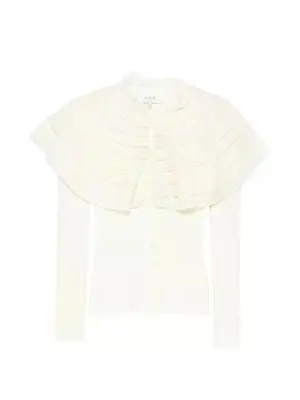 Sea Wanda Lace-trimmed Cardigan - Neutrals