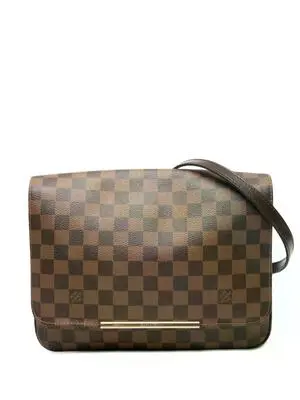 LOUIS VUITTON 2013 Damier Ebene Hoxton Gm Crossbody Bag - Brown