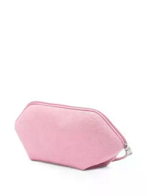 GANNI Crab-embroidery Terry-cloth Bikini Pouch