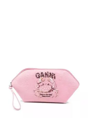 GANNI Embroidered Crab Pouch