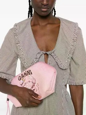 GANNI Embroidered Crab Pouch