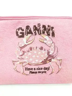 GANNI Embroidered Crab Pouch