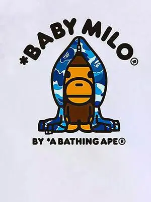 A BATHING APE Baby Milo Graphic-print T-shirt - White