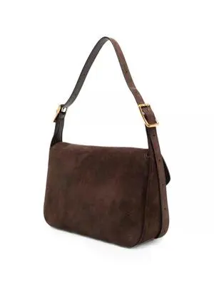 Balenciaga Medium Clicca Suede Shoulder Bag