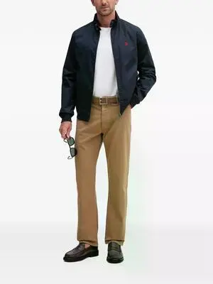 BENETTON Straight-leg Logo-patch Trousers