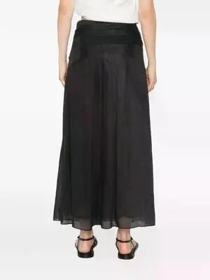 MARANT ETOILE Pylka Maxi Skirt - Black