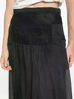 MARANT ETOILE Pylka Maxi Skirt - Black