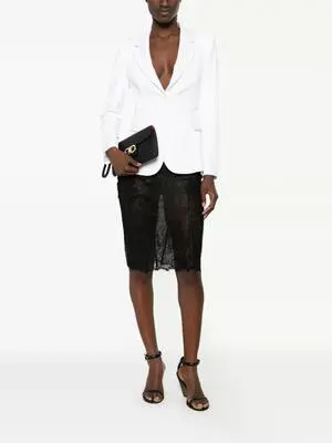 Elisabetta Franchi Notched Lapel Single-breasted Blazer