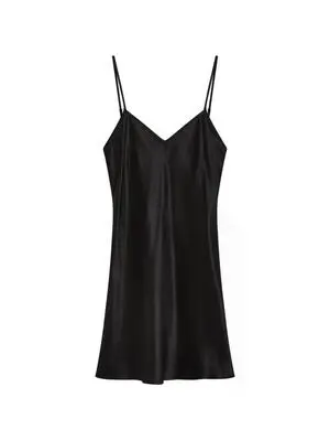 Bondi Born Como Bias-cut Slip Mini Dress - Black