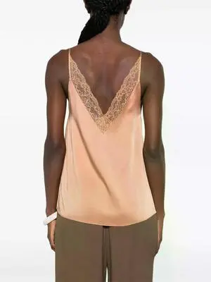 FORTE_FORTE Lace Trim Camisole Top
