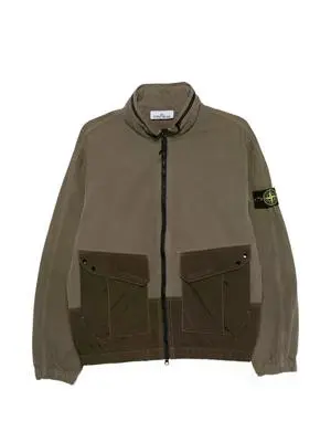Stone Island Logo Patch Panelled Jacket