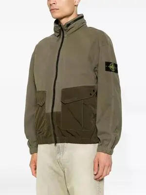 Stone Island Logo Patch Panelled Jacket