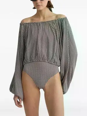Bondi Born Salema Polka-dot Balloon Top