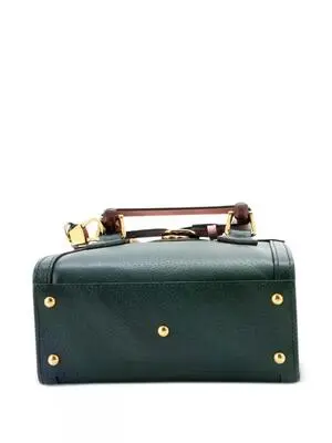 Gucci Diana Mini Bamboo Handle Tote Crossbody Bag - Green