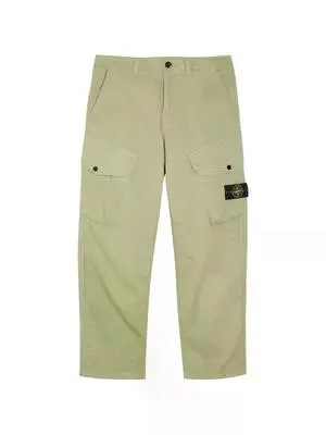 Stone Island Stone Island Logo Patch Trousers Green