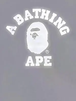 A BATHING APE Reflective College T-shirt