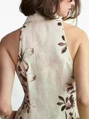 HEVRON Sloan Floral-print Vest