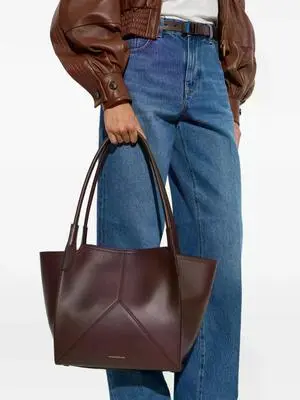 Victoria Beckham Leather Logo-print Tote Bag