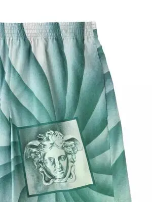 Versace Medusa Print Elasticated Waist Shorts