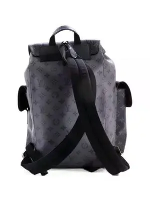 LOUIS VUITTON Christopher Reverse Monogram Eclipse Canvas Mm Backpack - Black
