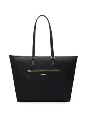 Burberry Logo-print Zipped Tote Bag