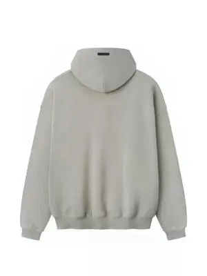 Fear Of God Logo Print Hoodie - Grey