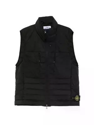 Stone Island Quilted Gilet - Black