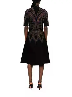 Etro Paisley-pattern Mock-neck Midi Dress