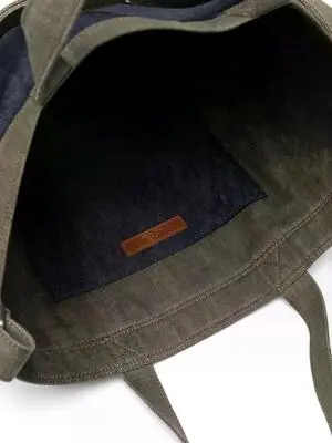 A.p.c. Denim Tote Bag With Logo Patch