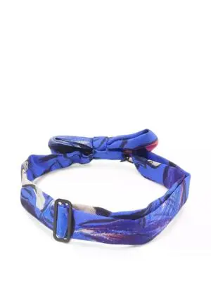 Hermès Graphic Print Silk Bow Tie