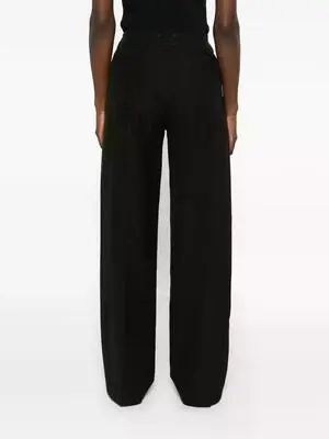 FORTE_FORTE Satin-trim Tailored Trousers