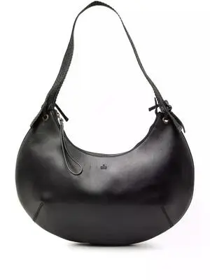 Gucci Calfskin Half Moon Hobo Bag - Black