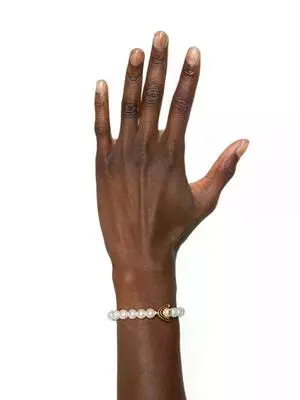 Casablanca Lotus Pearl Embellished Bracelet