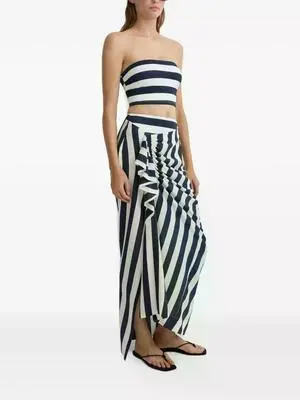 Bondi Born Orta Draped Silk Skirt