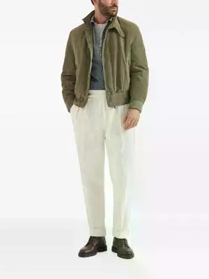 Brunello Cucinelli Virgin Wool Flannel Overshirt With Spread Collar And Chest Pockets