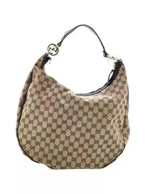 Gucci Twins Gg Canvas Large Hobo Bag - Brown