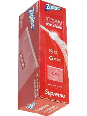 Supreme Box-logo Ziploc Bags - Neutrals
