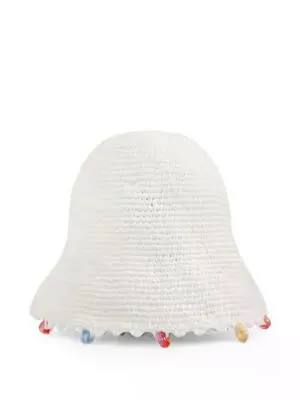 Casablanca Crocheted Logo-appliqué Bucket Hat