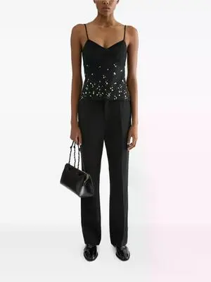JIL SANDER Embellished V-neck Top